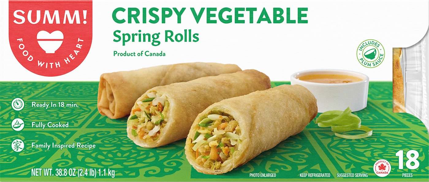 Crispy Vegetable Spring Rolls 1.1kg | SUMM!