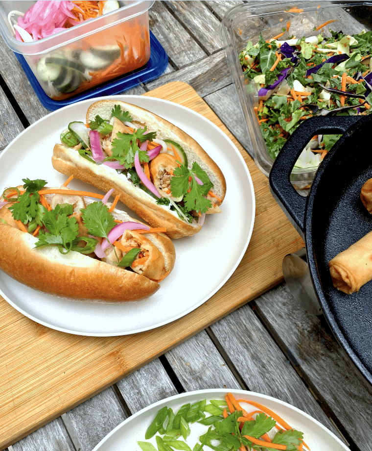 Banh Mi Style Spring Roll Sandwich | SUMM! Recipes
