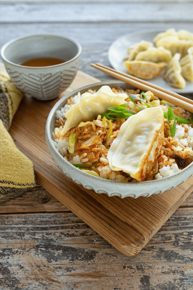 Beef Mandu with Kimchi Fried Rice | SUMM! Recipes