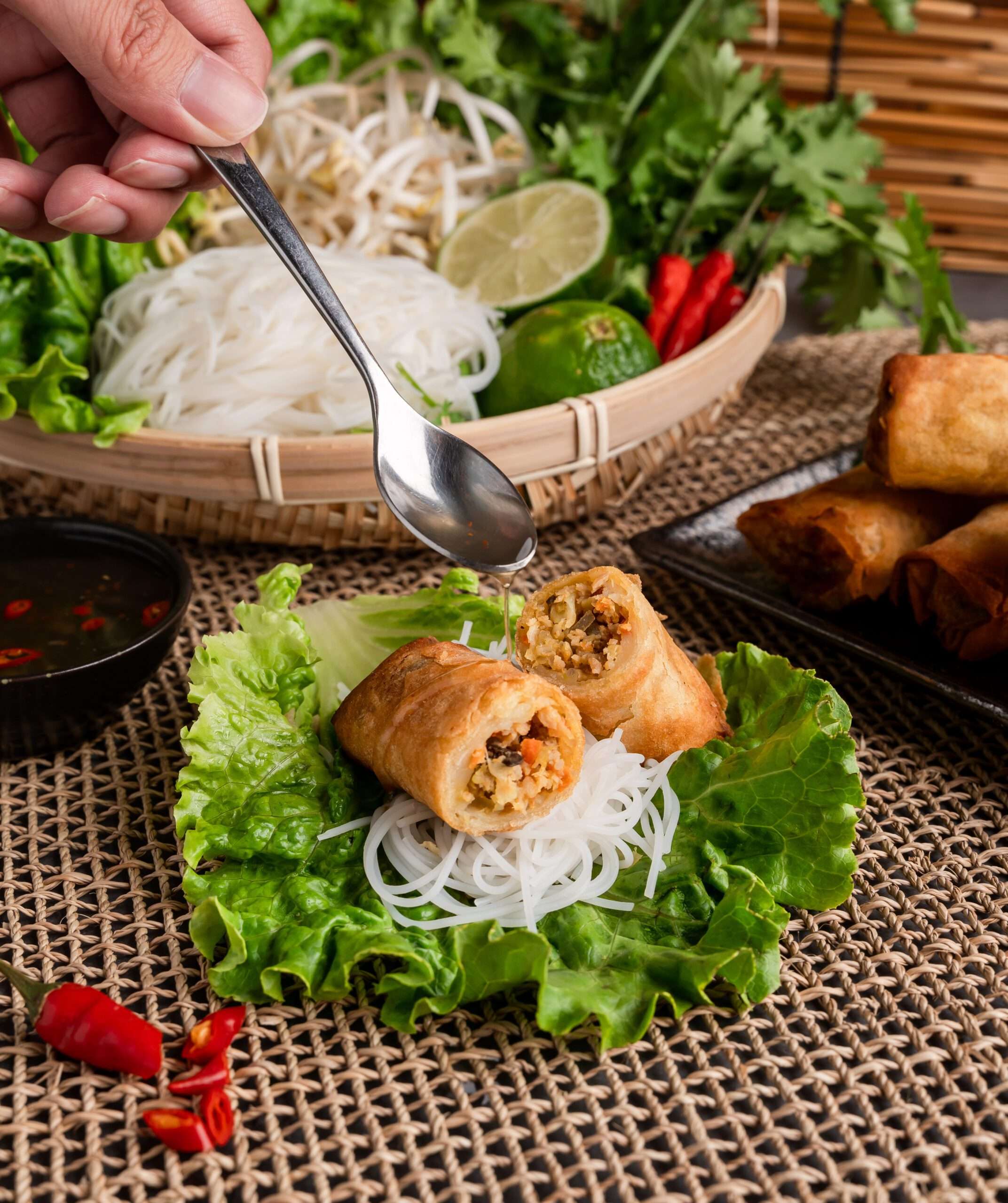 Vietnamese Spring Roll Lettuce Wraps | SUMM! Recipes