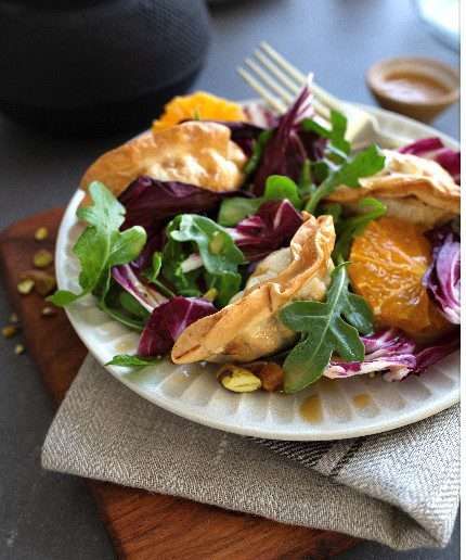 Sesame Ginger Chicken Gyoza Winter Salad | SUMM! Recipes for