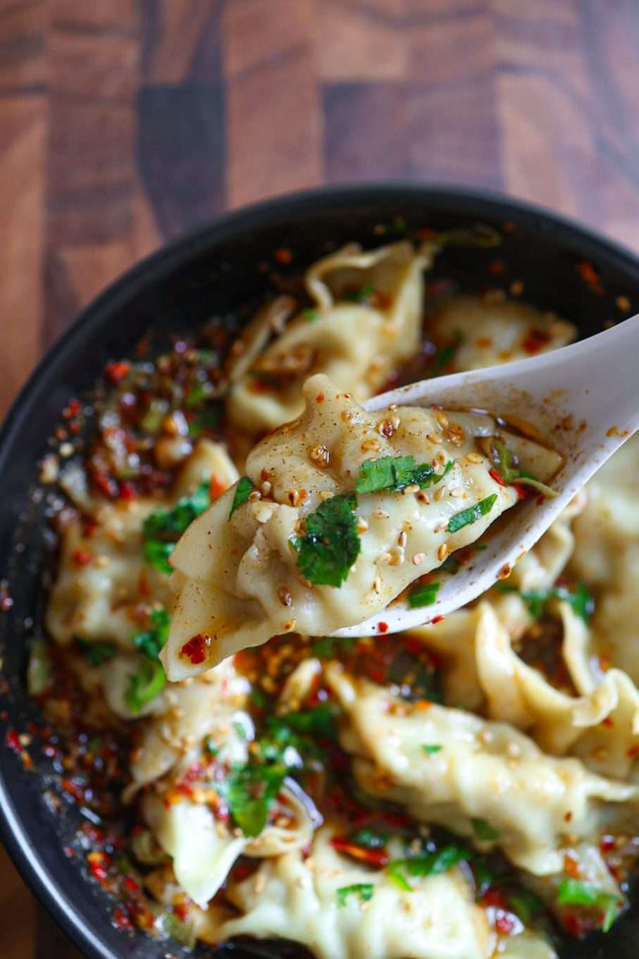 Spicy Chili Oil Dumplings